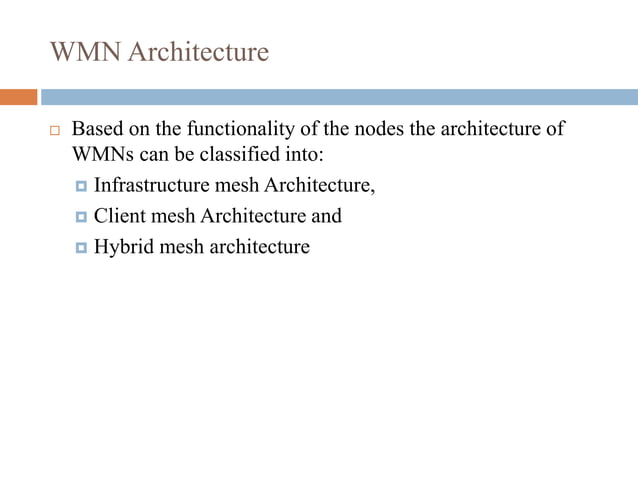 cse Wireless Mesh Networks ppt.pptx | Computer Networking | Computing