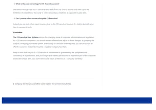 CS Executive New Syllabus 2023-2024..... | PDF