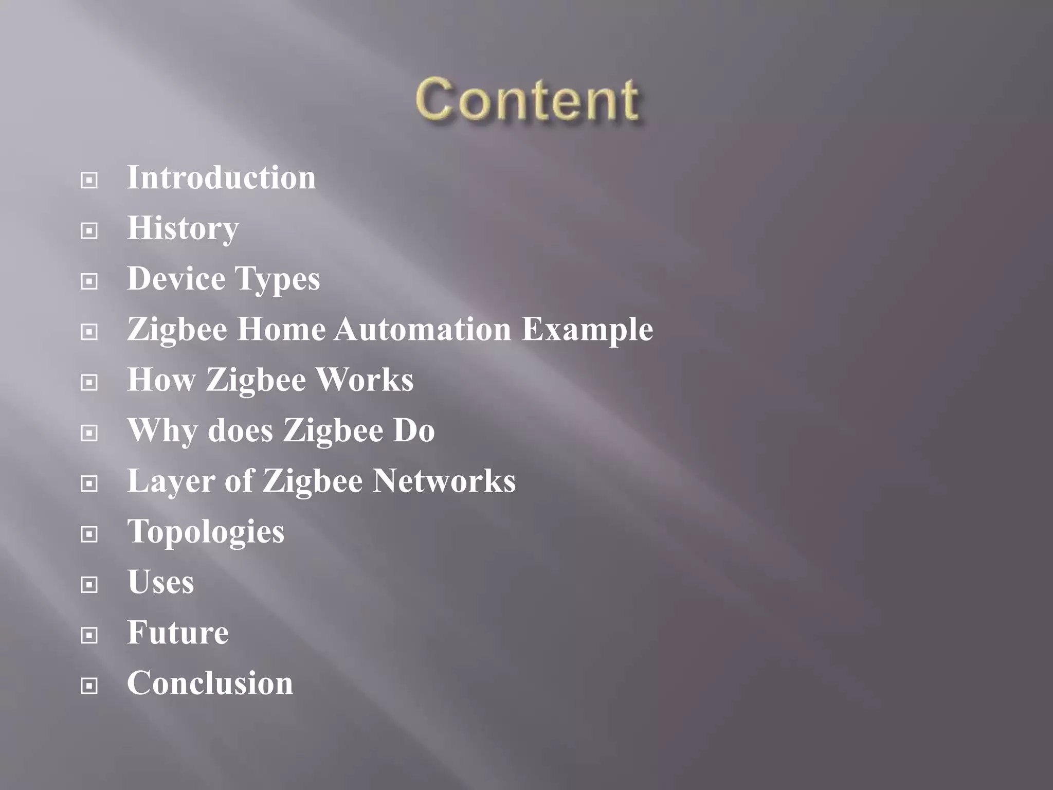 ZIGBEE TECHNOLOGY ppt | PPTX