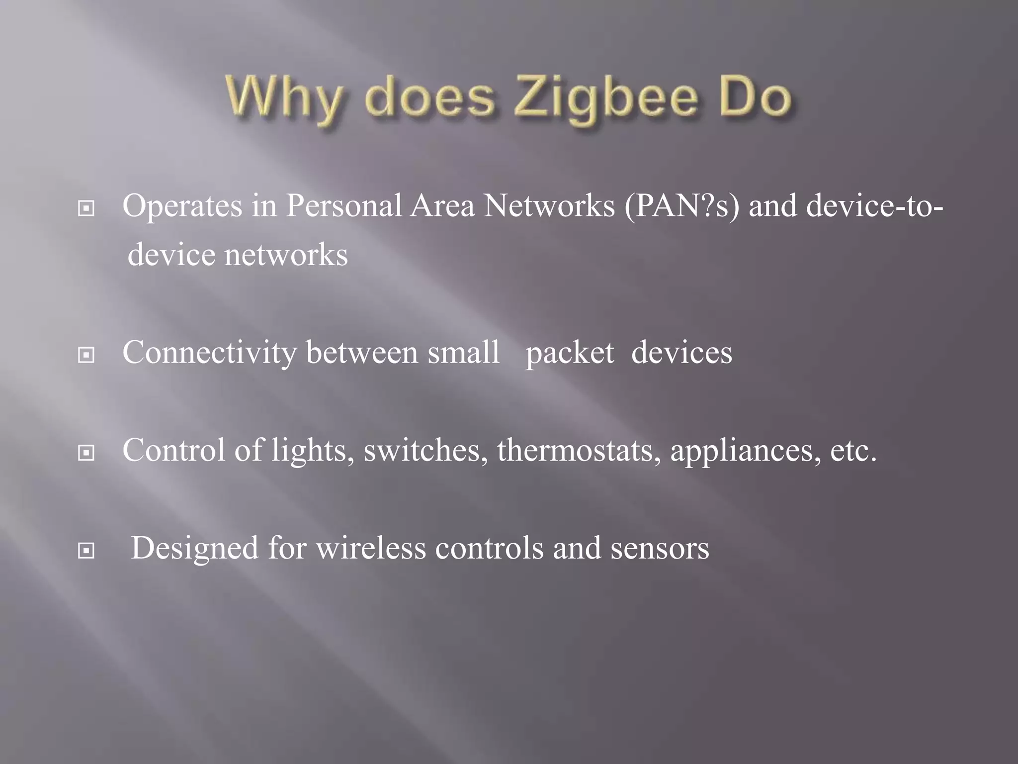 ZIGBEE TECHNOLOGY ppt | PPTX