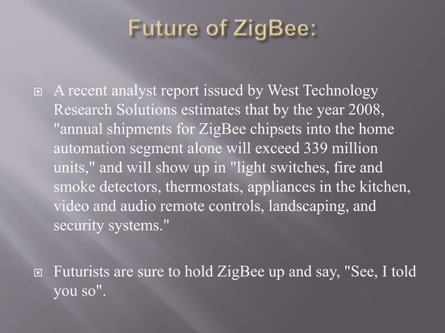 ZIGBEE TECHNOLOGY ppt | PPTX