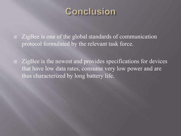 ZIGBEE TECHNOLOGY ppt | PPTX