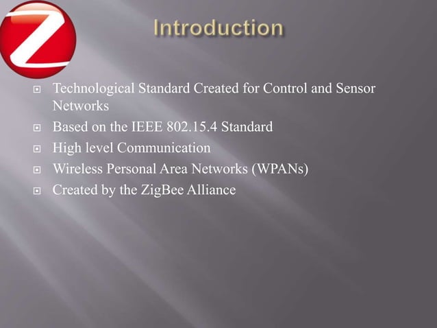 ZIGBEE TECHNOLOGY ppt | PPTX