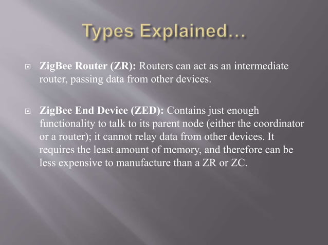 ZIGBEE TECHNOLOGY ppt | PPTX
