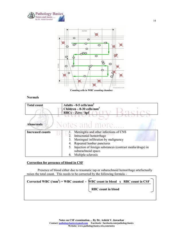 CSF - Cerebrospinal fluid examination - from tapping to pathological ...