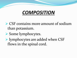 Cerebrospinal fluid | PPTX