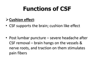 CEREBROSPINAL FLUID | PPTX