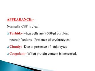 cerebrospinal fluid examination CSF study | PDF | Blood Disorders | Diseases and Conditions