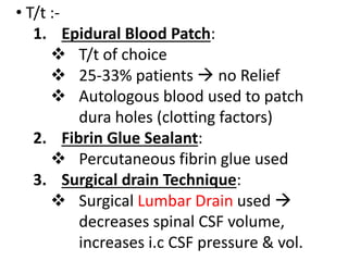 CSF (Cerebrospinal Fluid) | PPTX