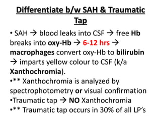 CSF (Cerebrospinal Fluid) | PPTX