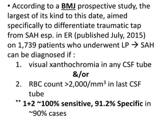 CSF (Cerebrospinal Fluid) | PPTX