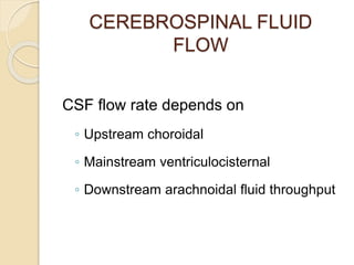 CSF physiology and Mechanics of Hydrocephalus | PPT