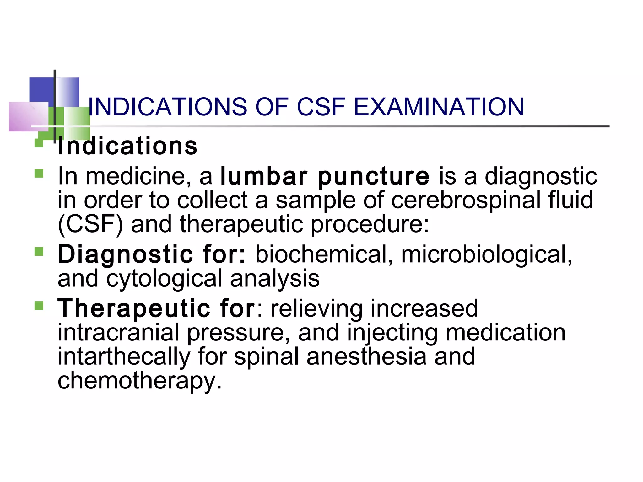 Biochemistry of Cerebrospinal fluid (CNF) | PPT