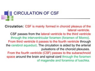 Biochemistry of Cerebrospinal fluid (CNF) | PPT