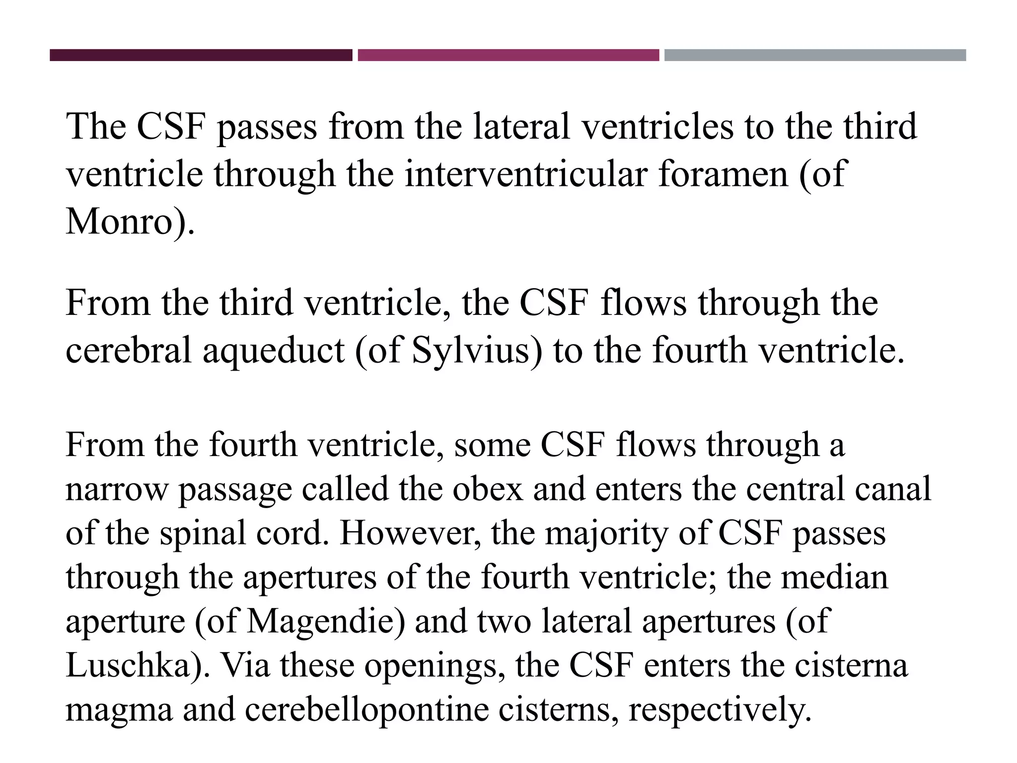 Cerebro Spinal Fluid | PPTX