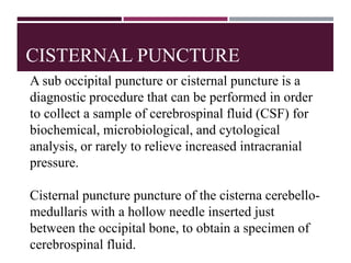Cerebro Spinal Fluid | PPTX