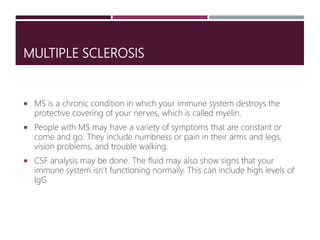 Cerebro Spinal Fluid | PPTX