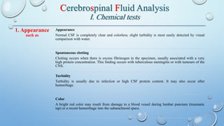 CSF General Information And Laboratory Finding | PPT