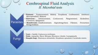 Csf General Information And Laboratory Finding Pdf