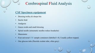 CSF General Information And Laboratory Finding | PPT