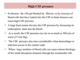 lecture : physiology of cerebrovascular fluid (CSF) | PPT