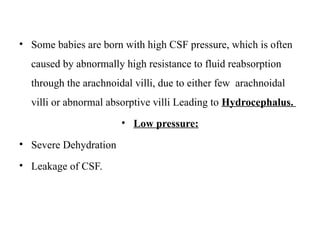 lecture : physiology of cerebrovascular fluid (CSF) | PPTX