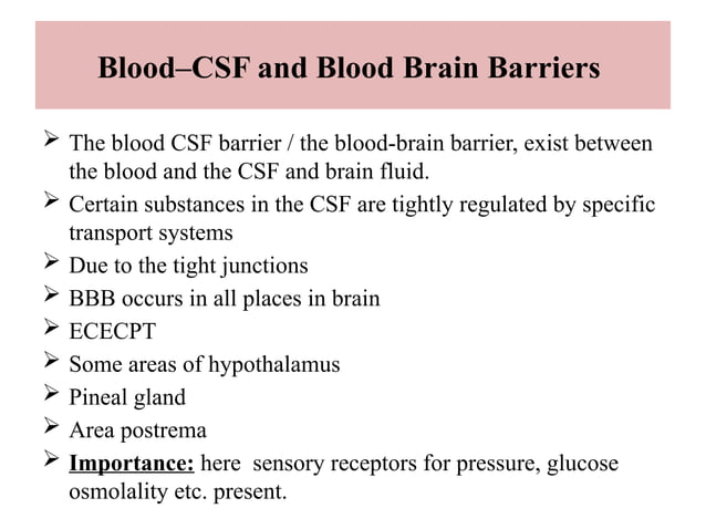 lecture : physiology of cerebrovascular fluid (CSF) | PPT