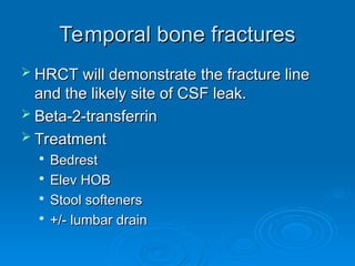 CSF leaks slides Diagnosis and Management | PPT