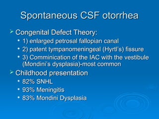 CSF leaks slides Diagnosis and Management | PPT