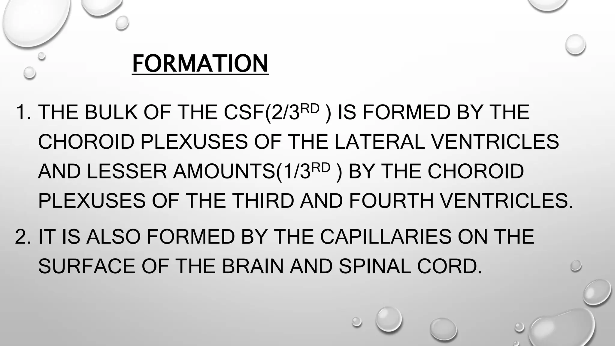 CSF-Pathway all aspect covered (anatomical and physiological) | PPT