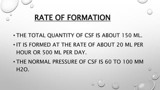 CSF-Pathway all aspect covered (anatomical and physiological) | PPT