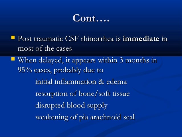 Csf rhinorrhea Surgeries explained