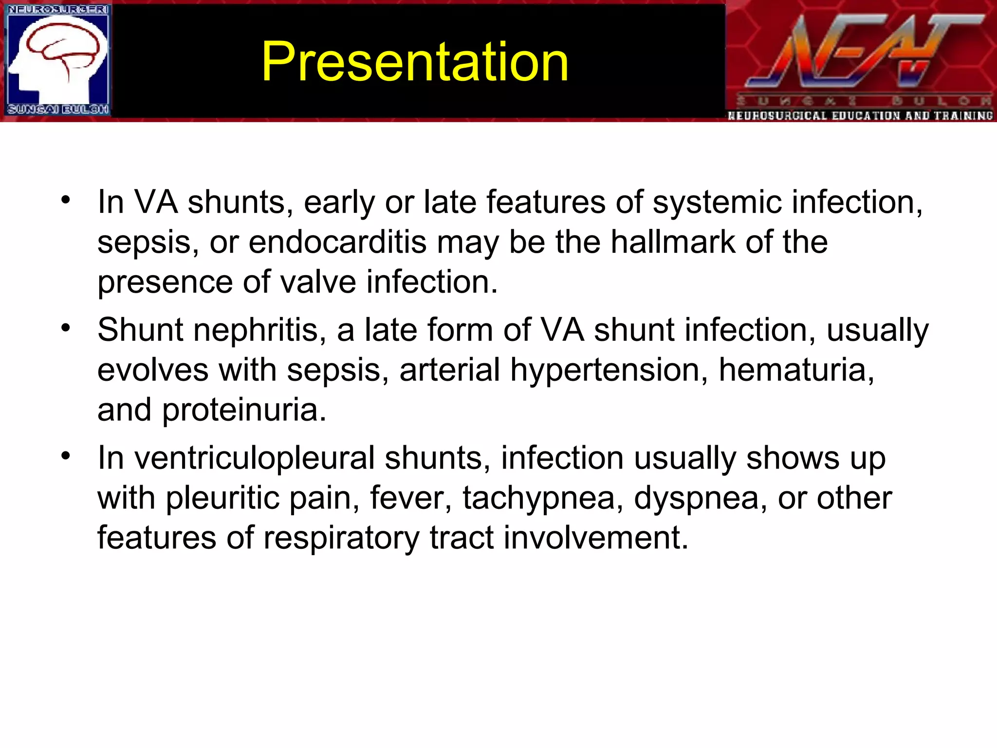 CSF Shunt Infection: Diagnosis and Treatment | PPT