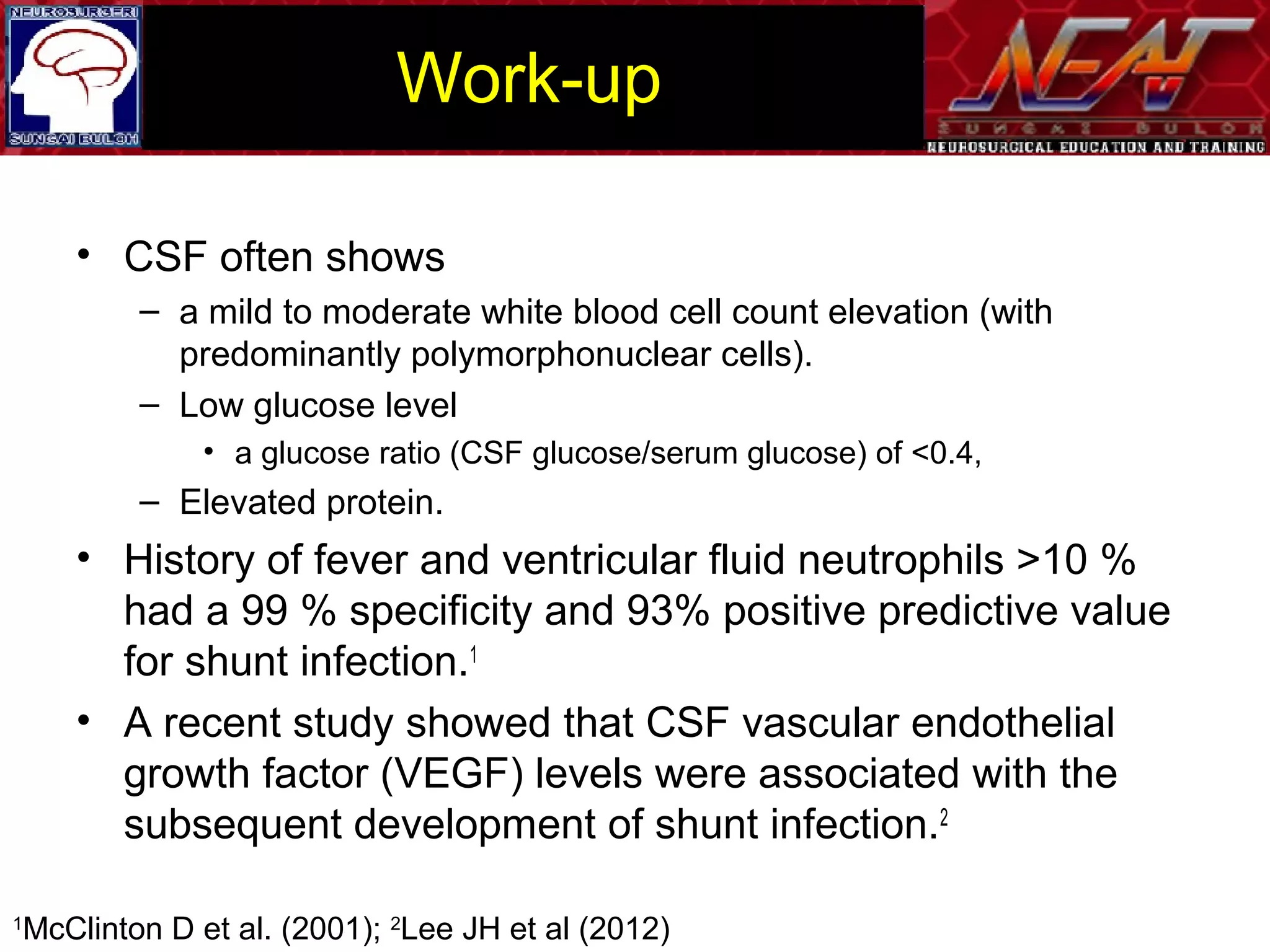CSF Shunt Infection: Diagnosis and Treatment | PPT