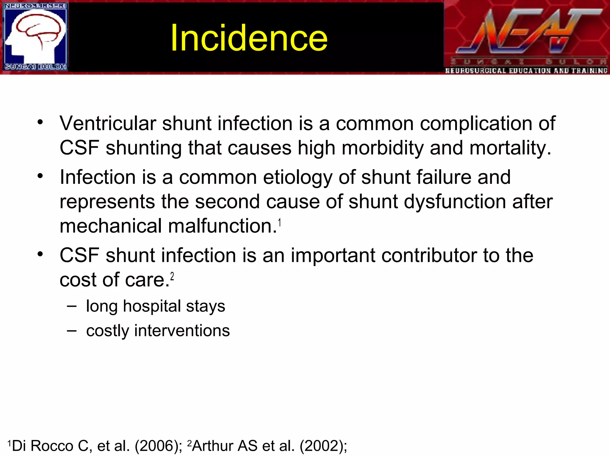 CSF Shunt Infection: Diagnosis and Treatment | PPT