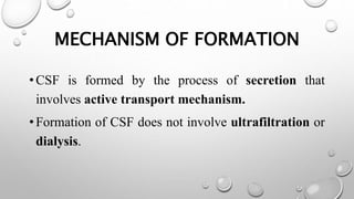 CSF by Dr. Pandian M, Tutor, Dept of Physiology, DYPMCKOP, MH, This PPT ...