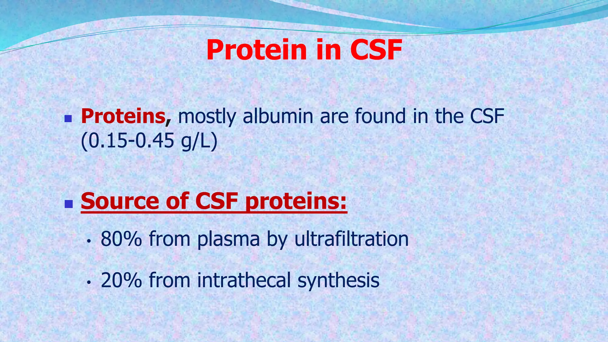 CEREBROSPINAL FLUID (CSF) | PPTX