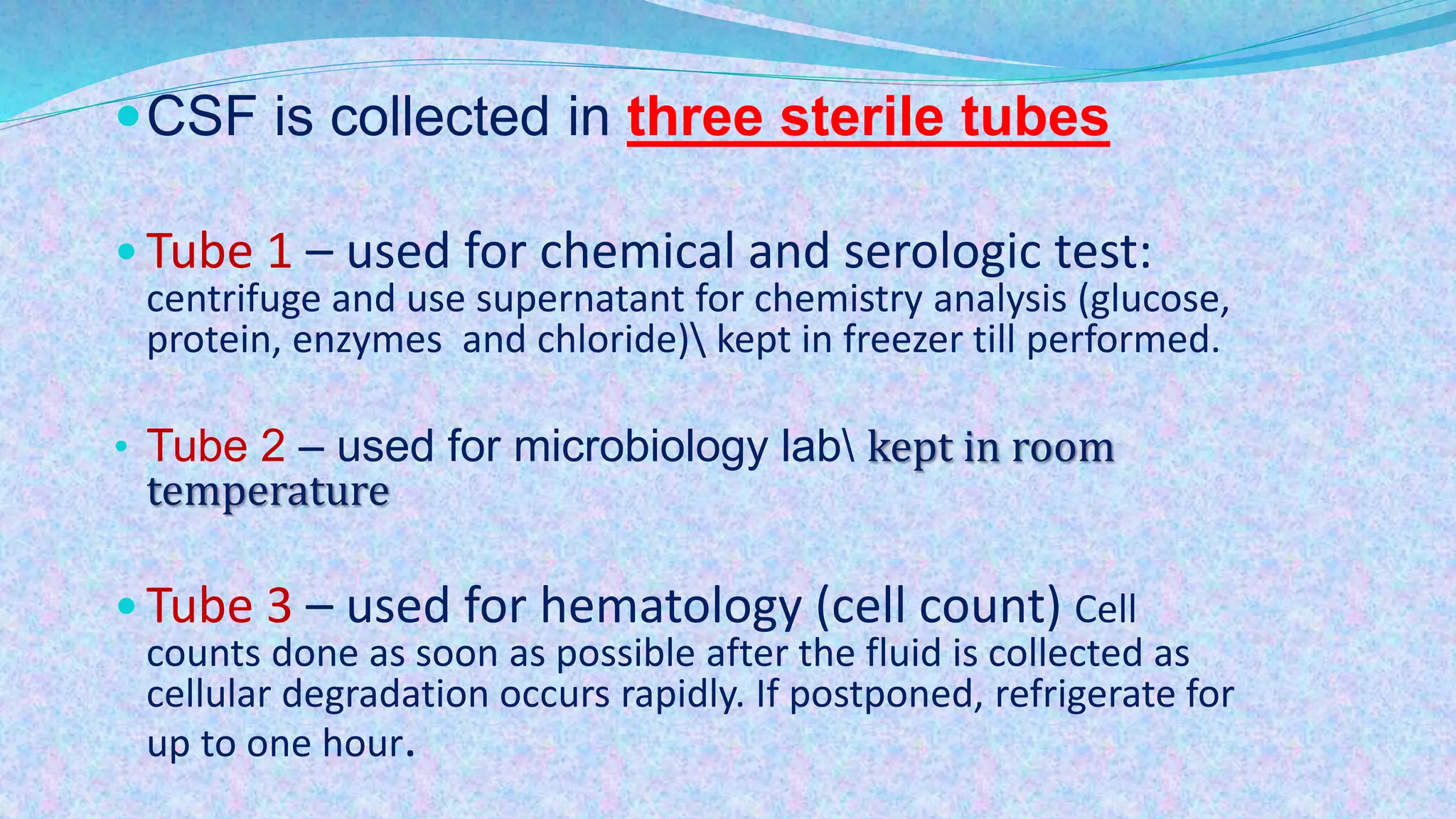CEREBROSPINAL FLUID (CSF) | PPTX