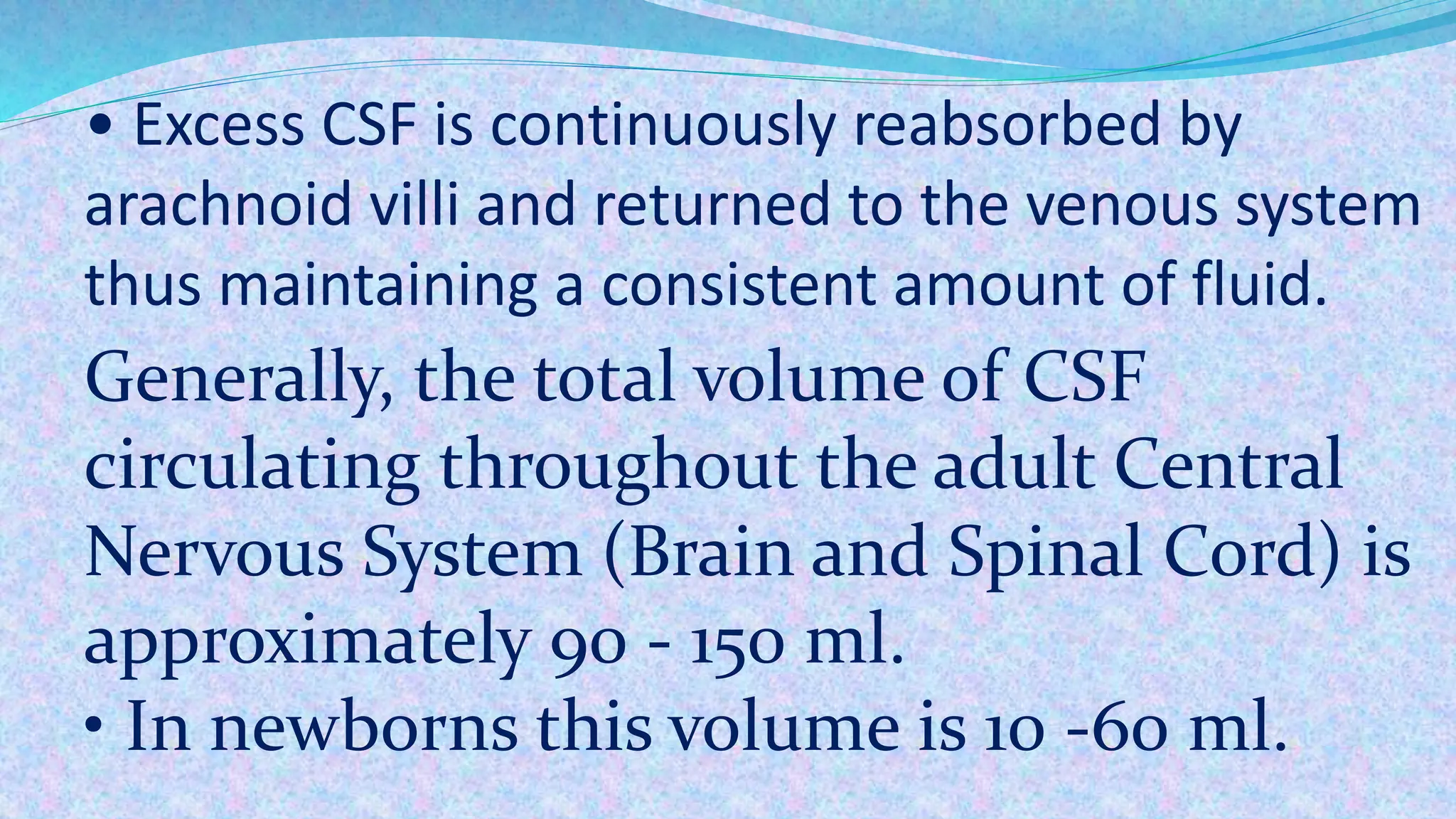 CEREBROSPINAL FLUID (CSF) | PPTX