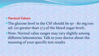 CEREBROSPINAL FLUID (CSF) | PPTX