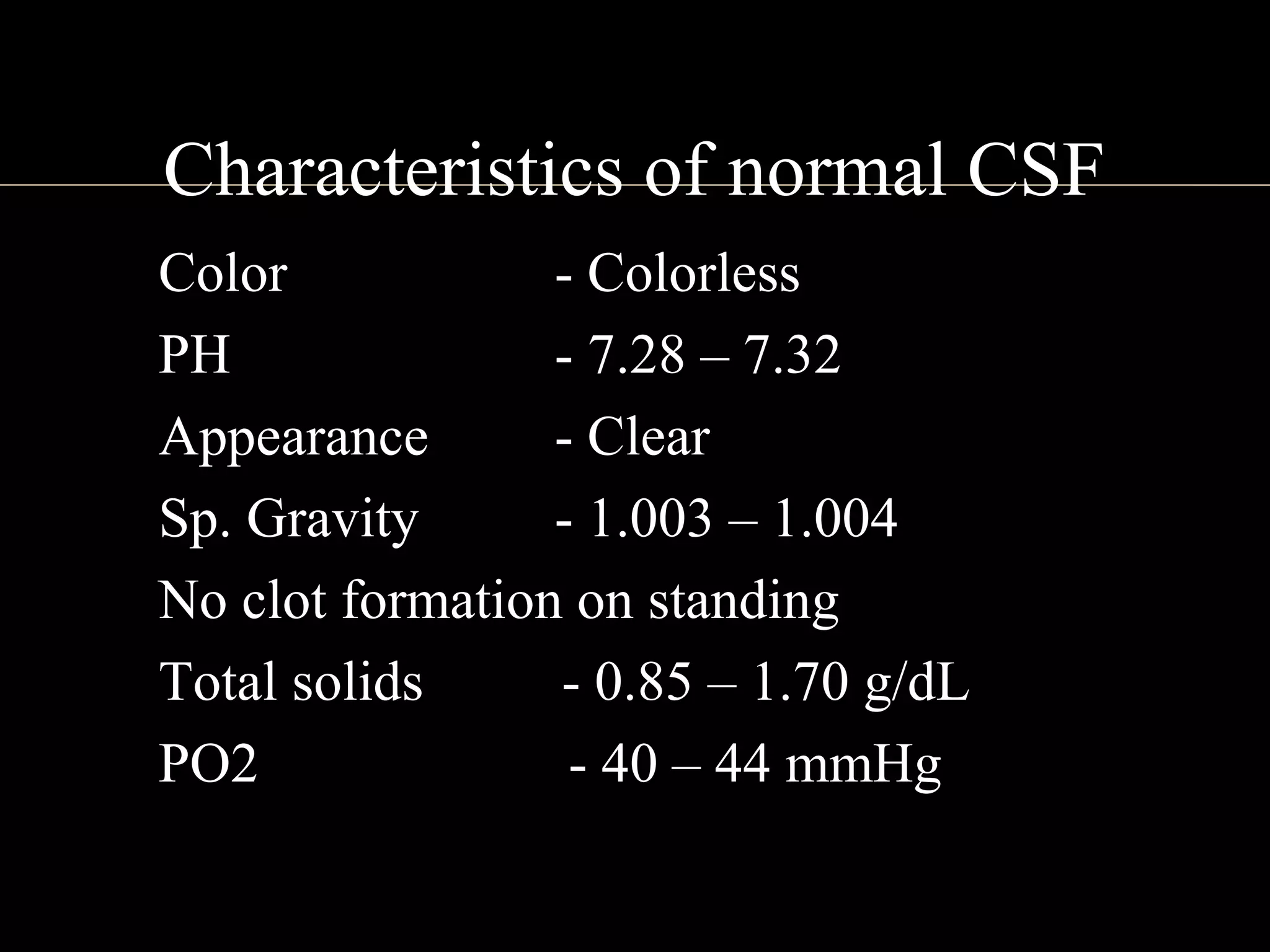 Csf analysis | PPT