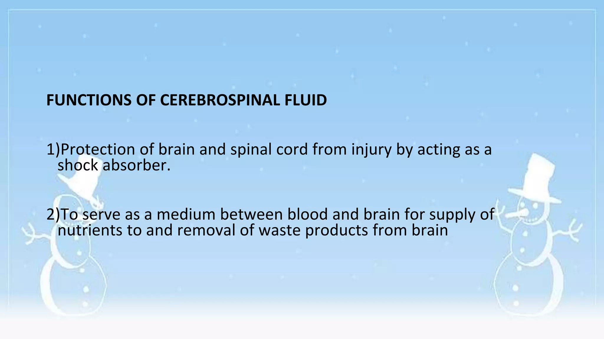 CSF-cerebrospinal fluid | PPTX