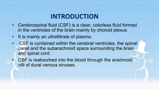CSF-cerebrospinal fluid | PPTX