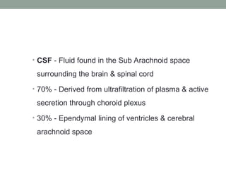CSF analysis in viral meningitis ,tuberculosis | PPT