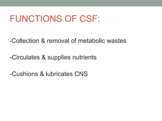 CSF analysis in meningitis ,tuberculosis,viral | PPT
