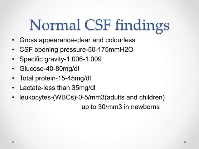 Csf analysis anupaam | PPTX