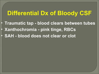 Csf analysis presentation | PPT