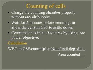 Csf analysis presentation | PPT
