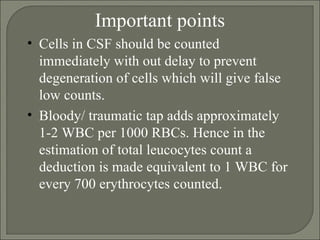 Csf analysis presentation | PPT