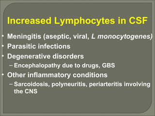 Csf analysis presentation | PPT